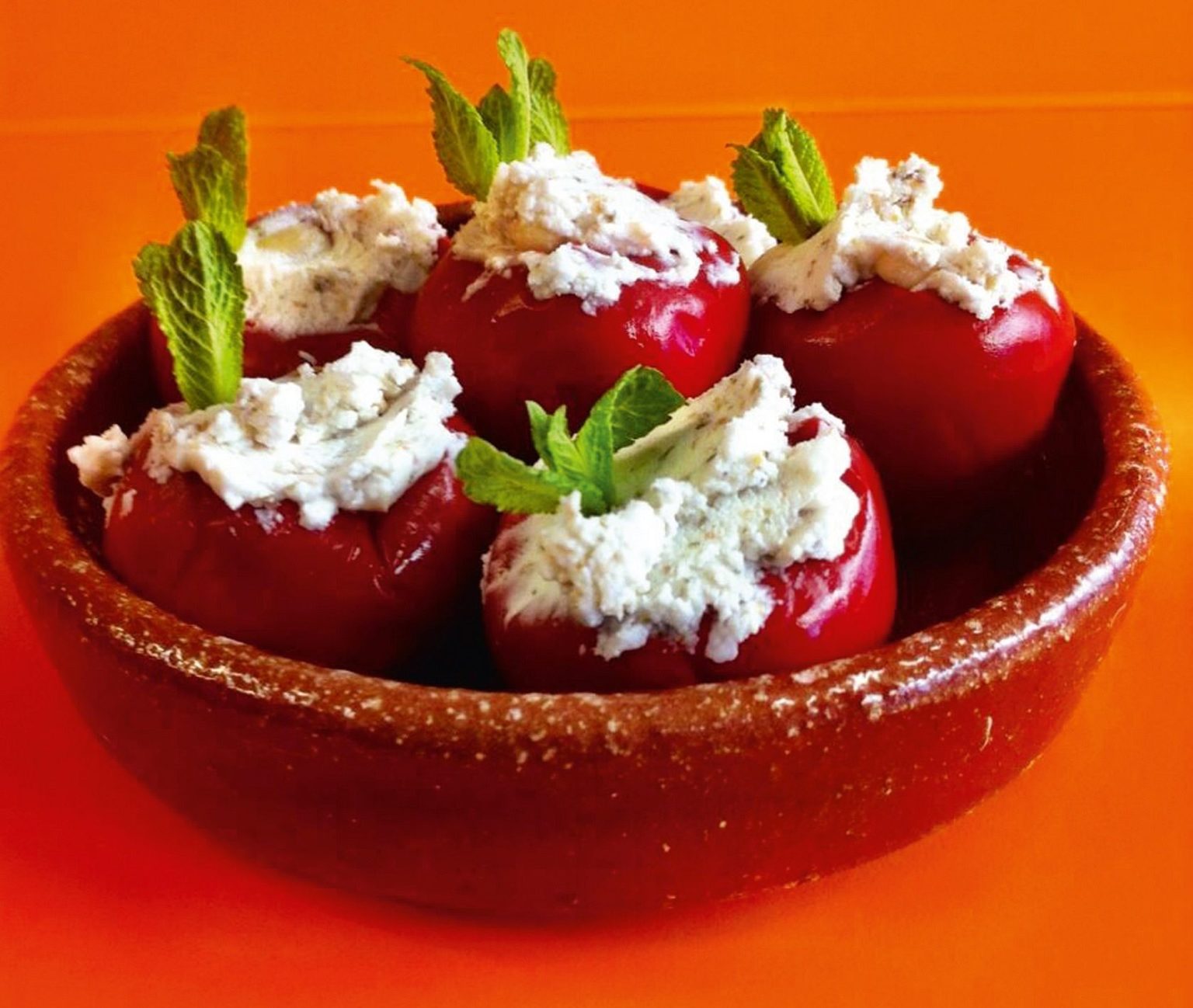 Cherry Chilli Peppers, Labneh and Pine Nuts Recipe | Moro, Meze