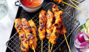 Chicken Satay Skewers Recipe | Malaysian Chicken Satay