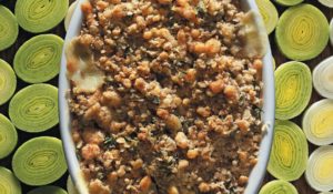 Leek Crumble Recipe | Vegetarian Roast Main