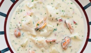 Rick Stein John Dory Chowder with Mussels Recipe | Fish Chowder