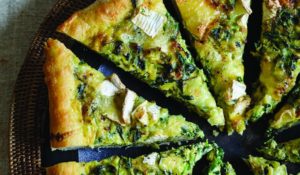 Watercress and Brie Flamiche
