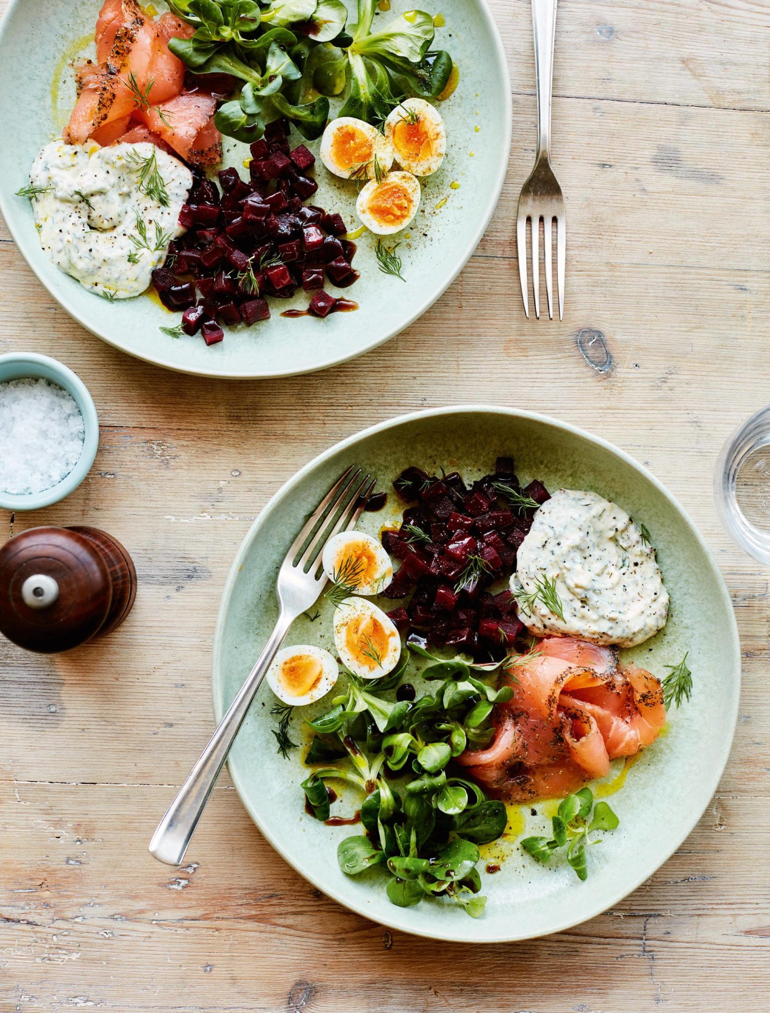 Mary Berry Beetroot, Egg and Smoked Fish Plate Recipe | Christmas Starter