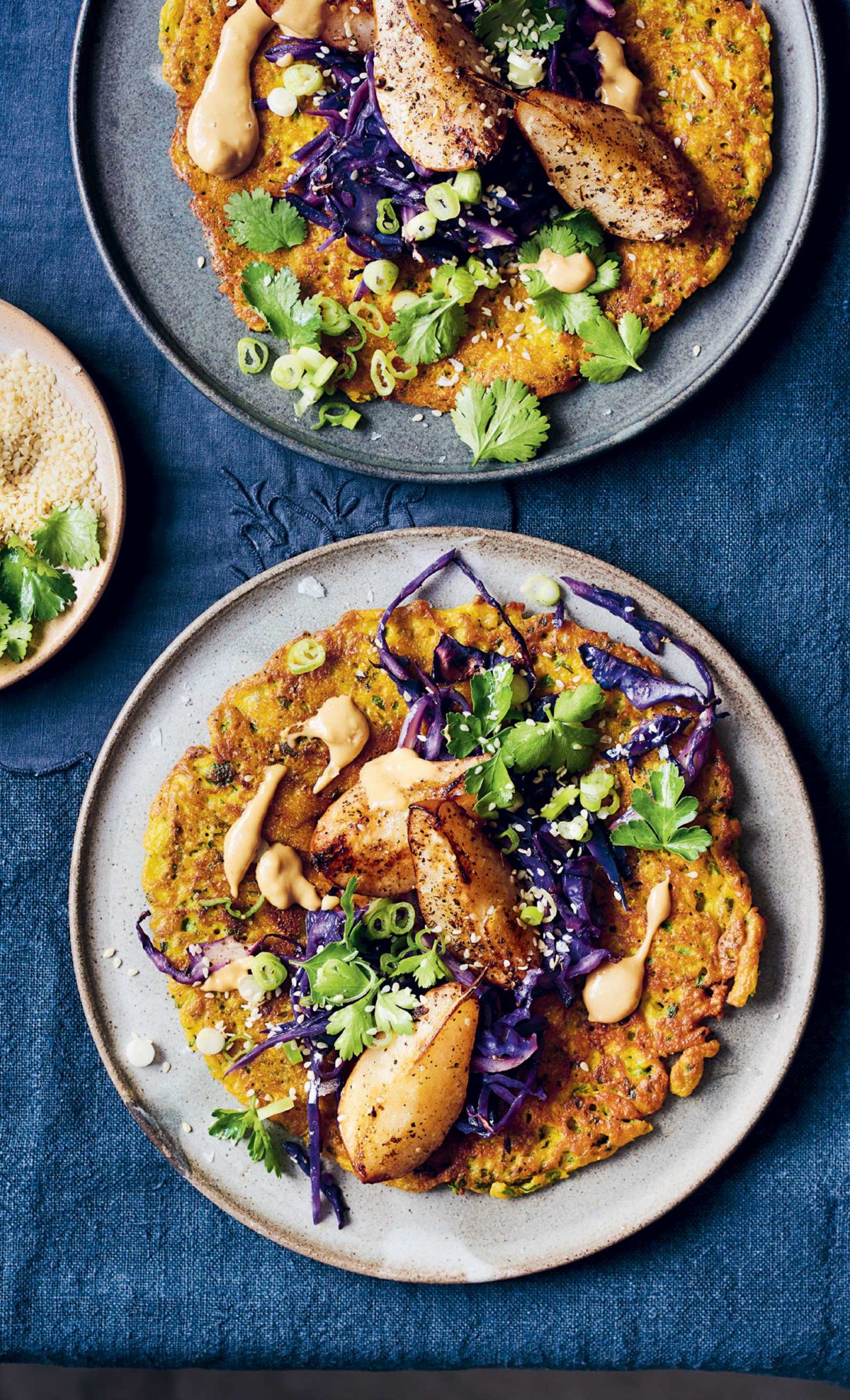 Vegan Dosa with Tahini Sauce | Creative Vegan Dinner Recipe