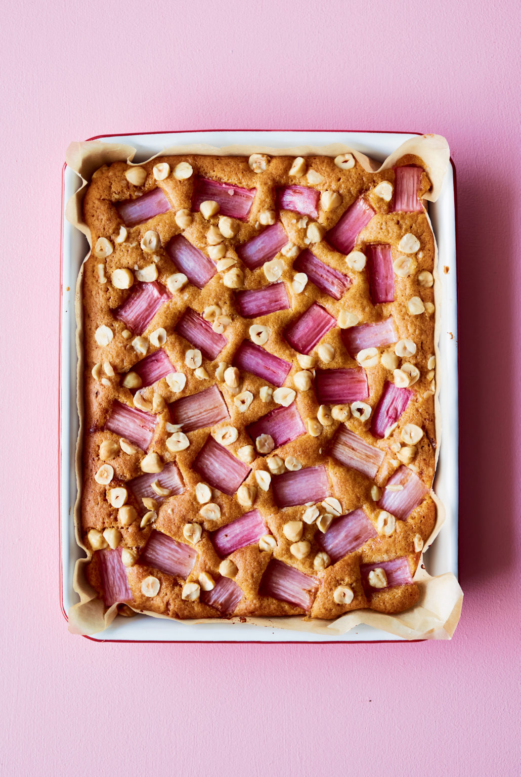 Rhubarb and Custard Cake