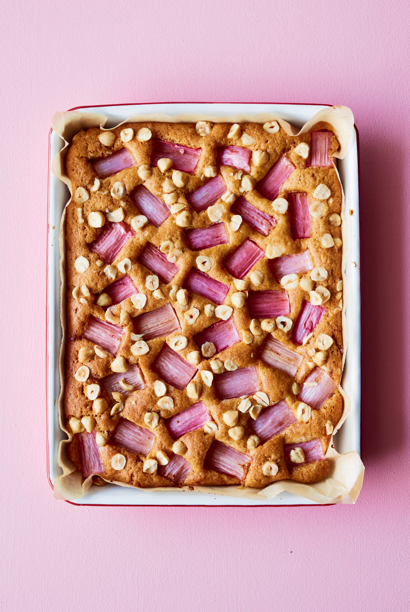 Rhubarb and Custard Cake