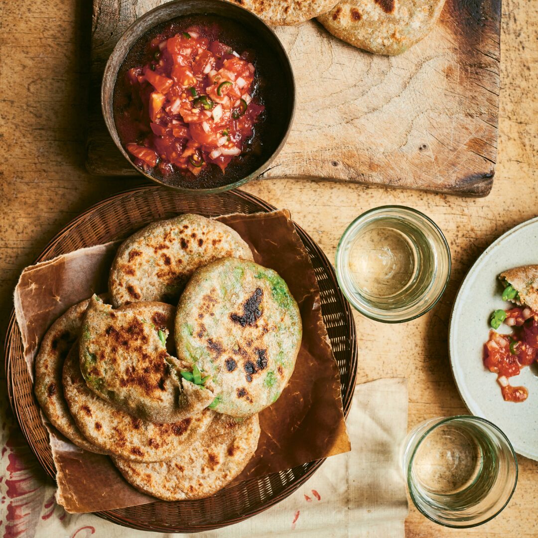 Asma Khan Paratha with Peas Recipe | Indian Mattar Paratha