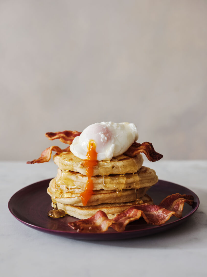 Giggling Squid Coconut Pancakes & Bacon Recipe | Easy Brunch