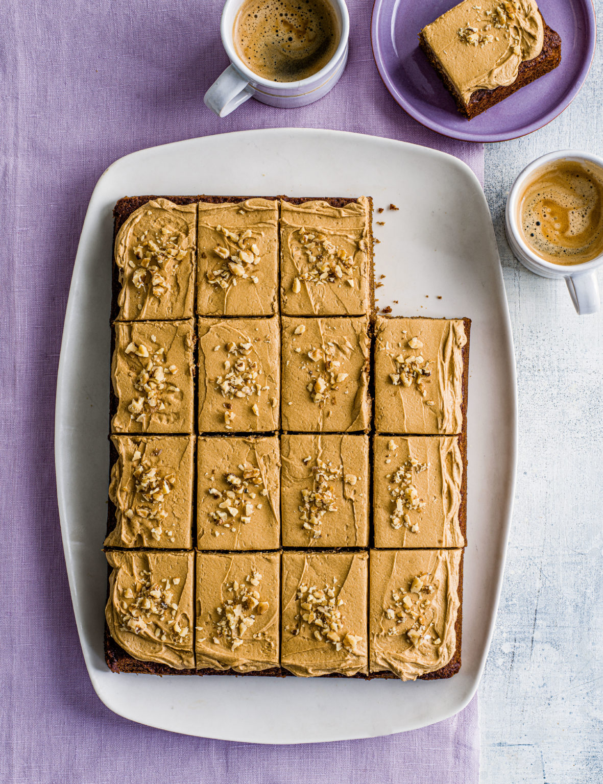 Rukmini Iyer Coffee And Baileys Cake Recipe Traybake Cake