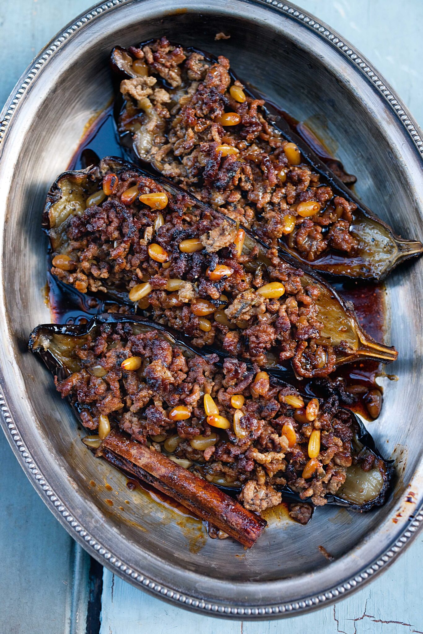 Ottolenghi Stuffed Aubergine with Lamb | Ottolenghi Aubergine