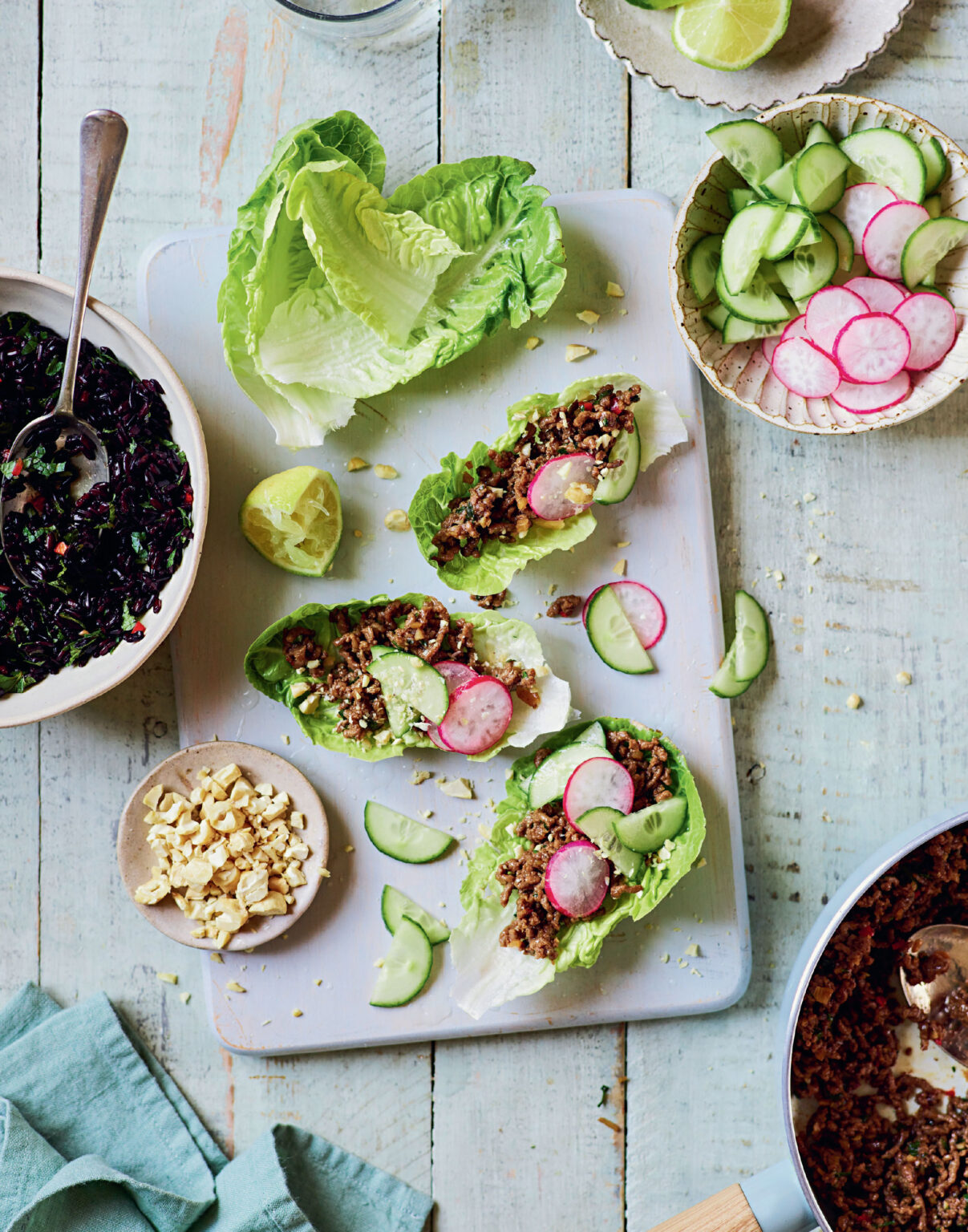 Beef Larb and Black Rice Salad Recipe | Healthy Summer Recipes