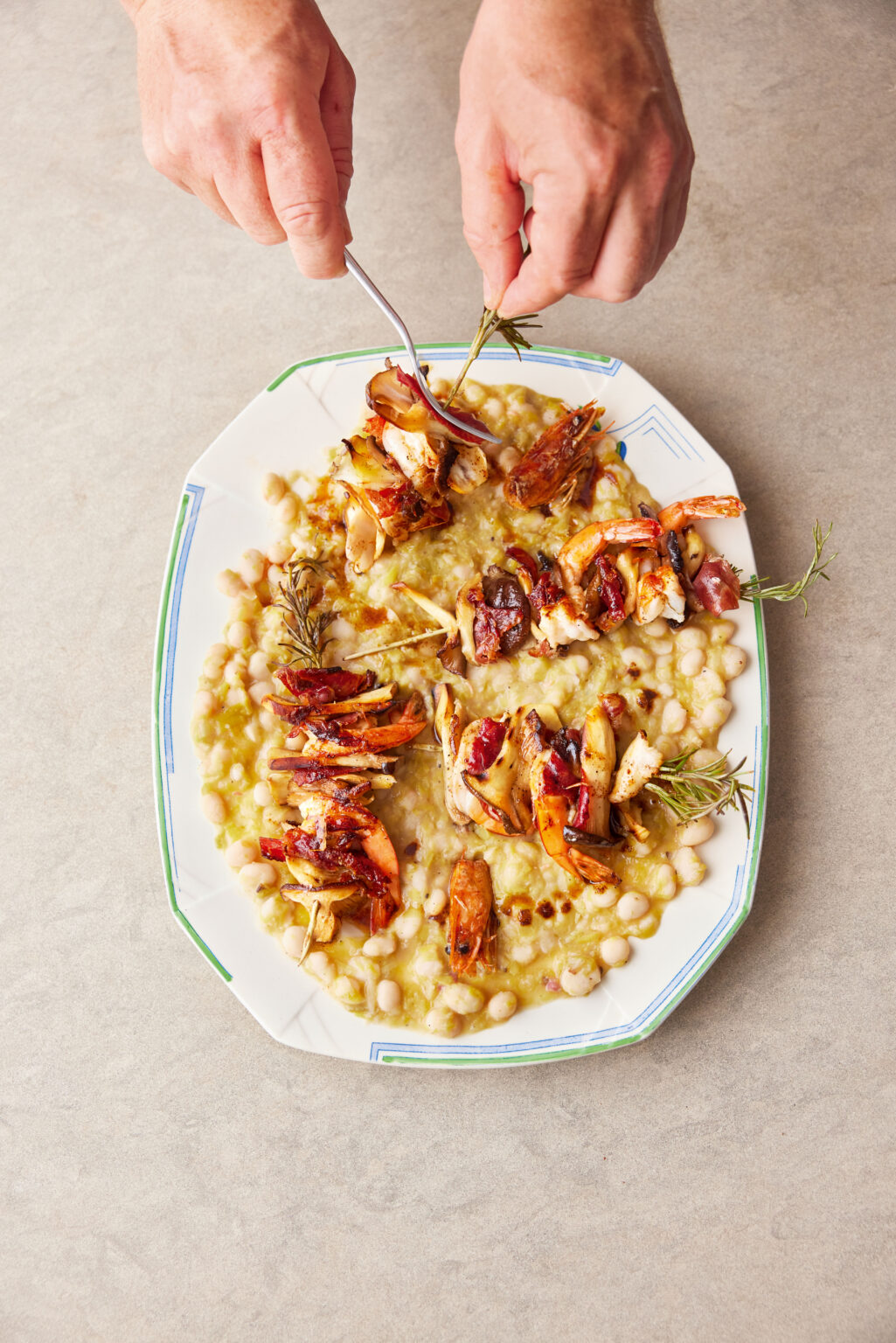 Ottolenghi's Orzo with Prawns, Tomato and Feta