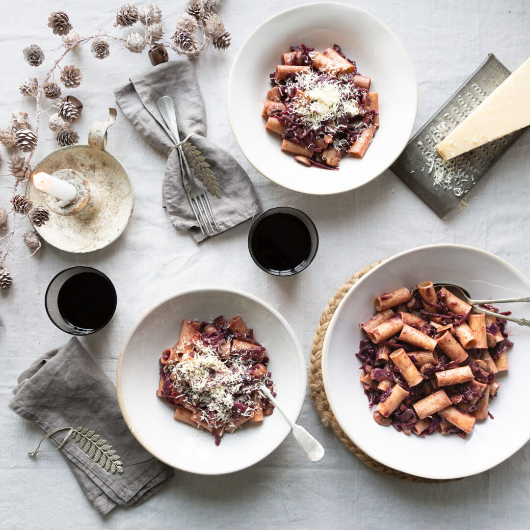 Letover Red Cabbage Pasta Recipe | Marie Mitchell