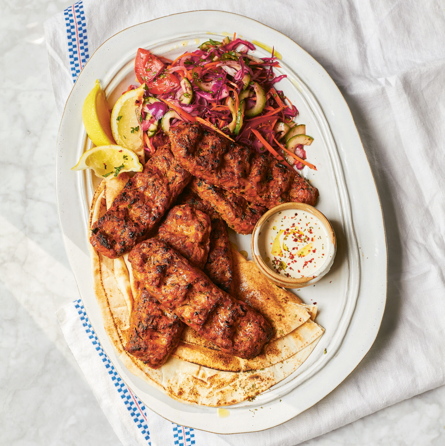 Meliz Berg's Köfte Kebabs and Garlic Sauce Recipe