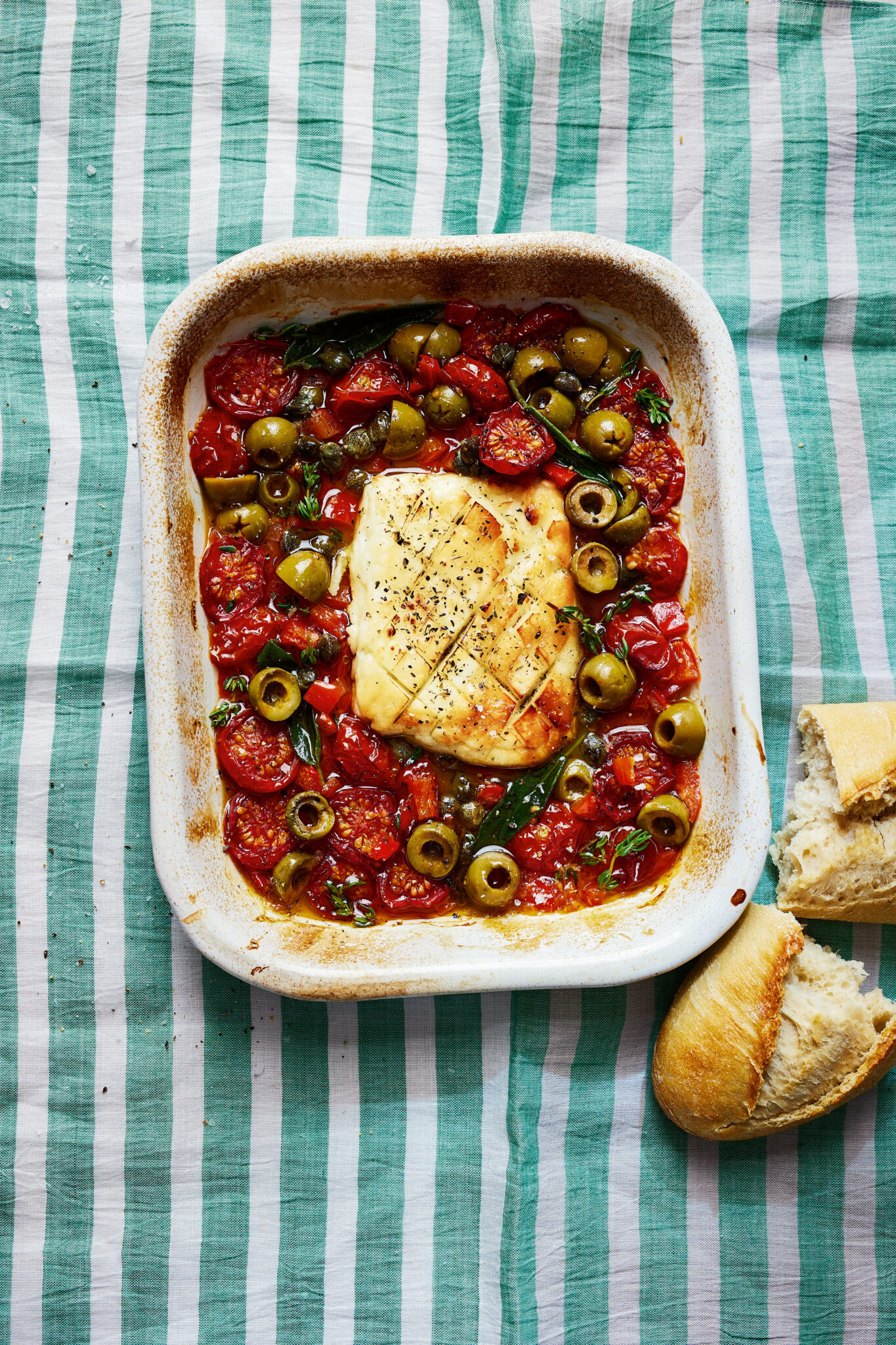 Eleanor Wilkinson Halloumi or Cod Provençal Recipe | One Pot One Portion
