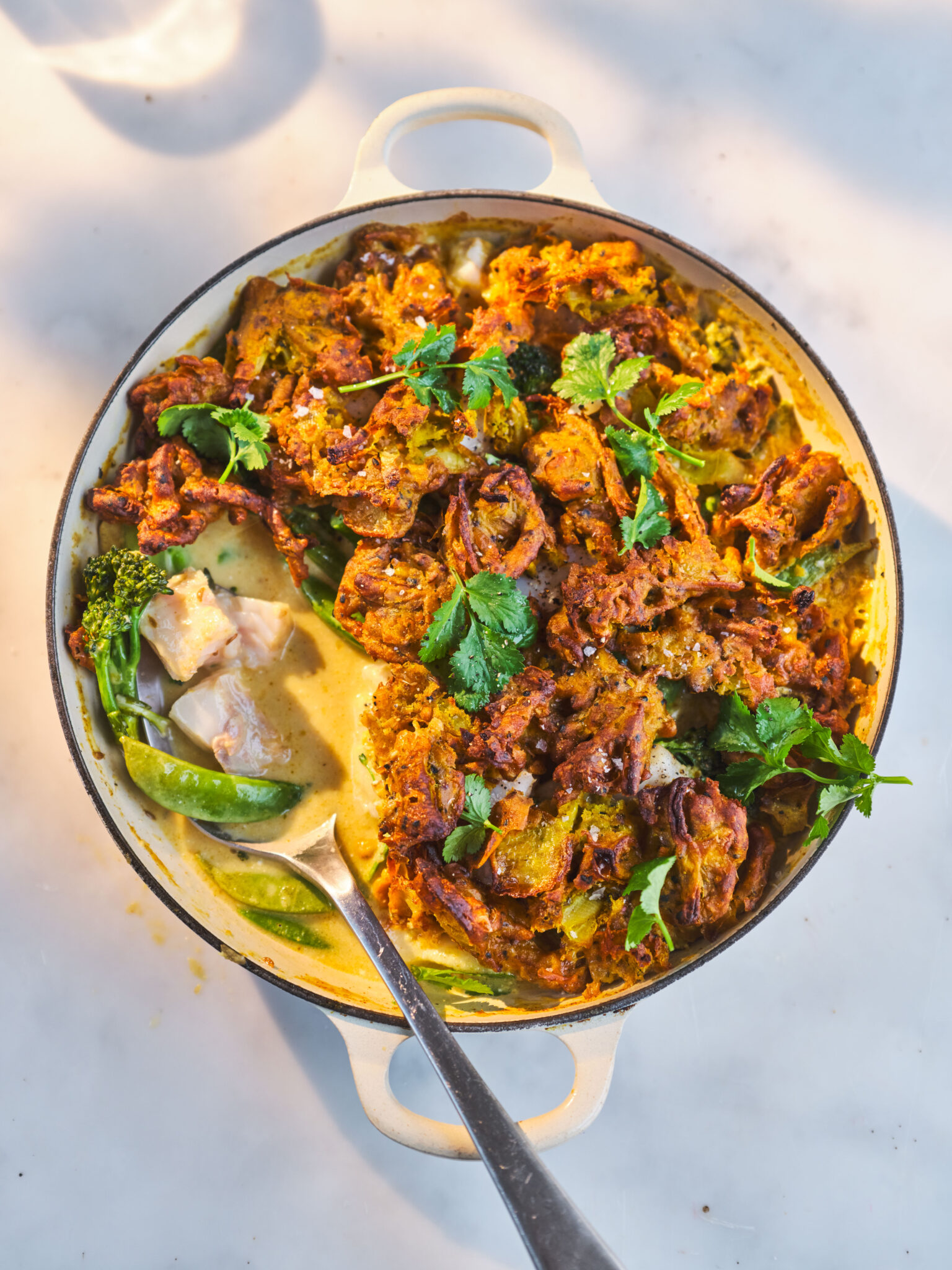 Mob Fish Curry with Onion Bhaji Topper Recipe | Mob One Pan