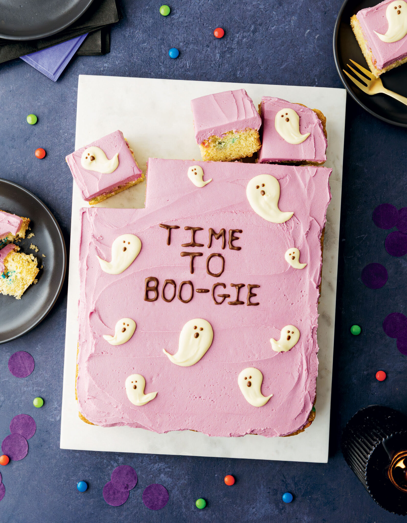 Halloween Party Cake | Easy Halloween Ghost Cake Recipe