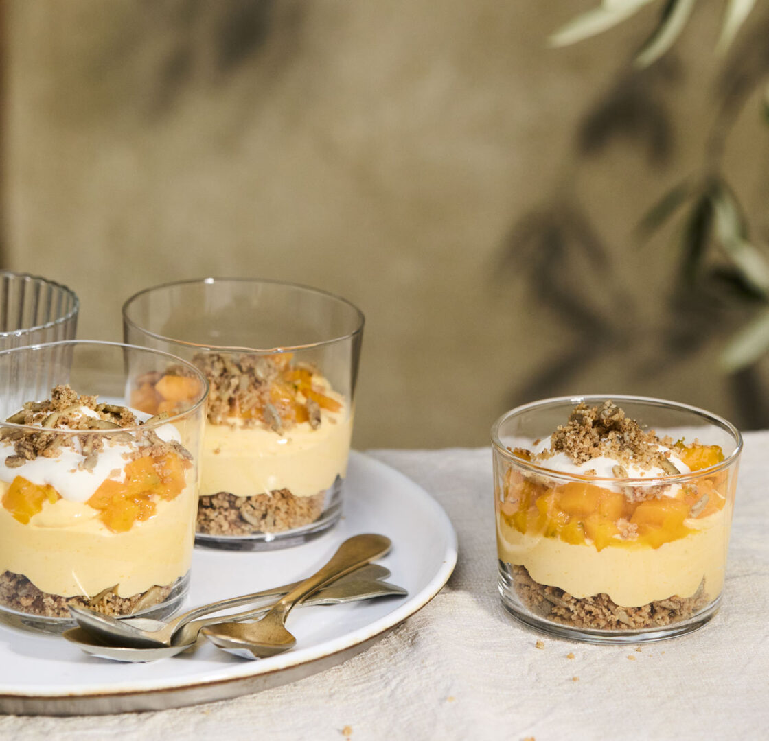 Sami Tamimi's Mango and Salted Seeds Parfait - Helou al Manga Recipe